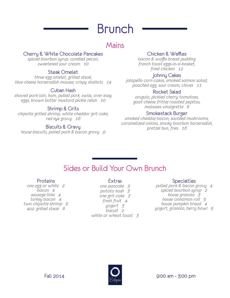 The Fall Brunch Menu has Landed at the Moonrise