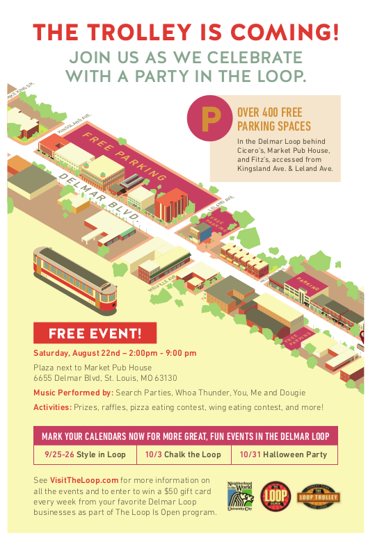 The Delmar Loop remains open through Trolley construction